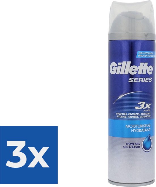Gillette Scheergel - Series Moisturizing 200 ml - Voordeelverpakking 3 ...