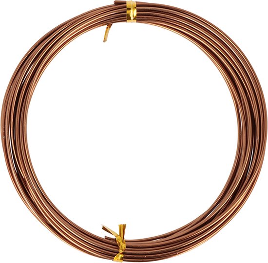 ALUMINIUM THREAD 1,5MM X 5M BRONZE | bol