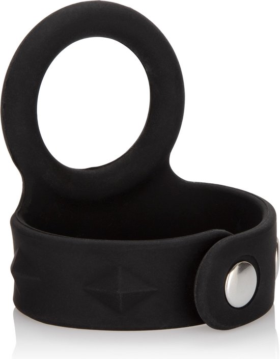 CalExotics - 3-Snap Scrotum Ring - Medium - Rings Zwart | bol