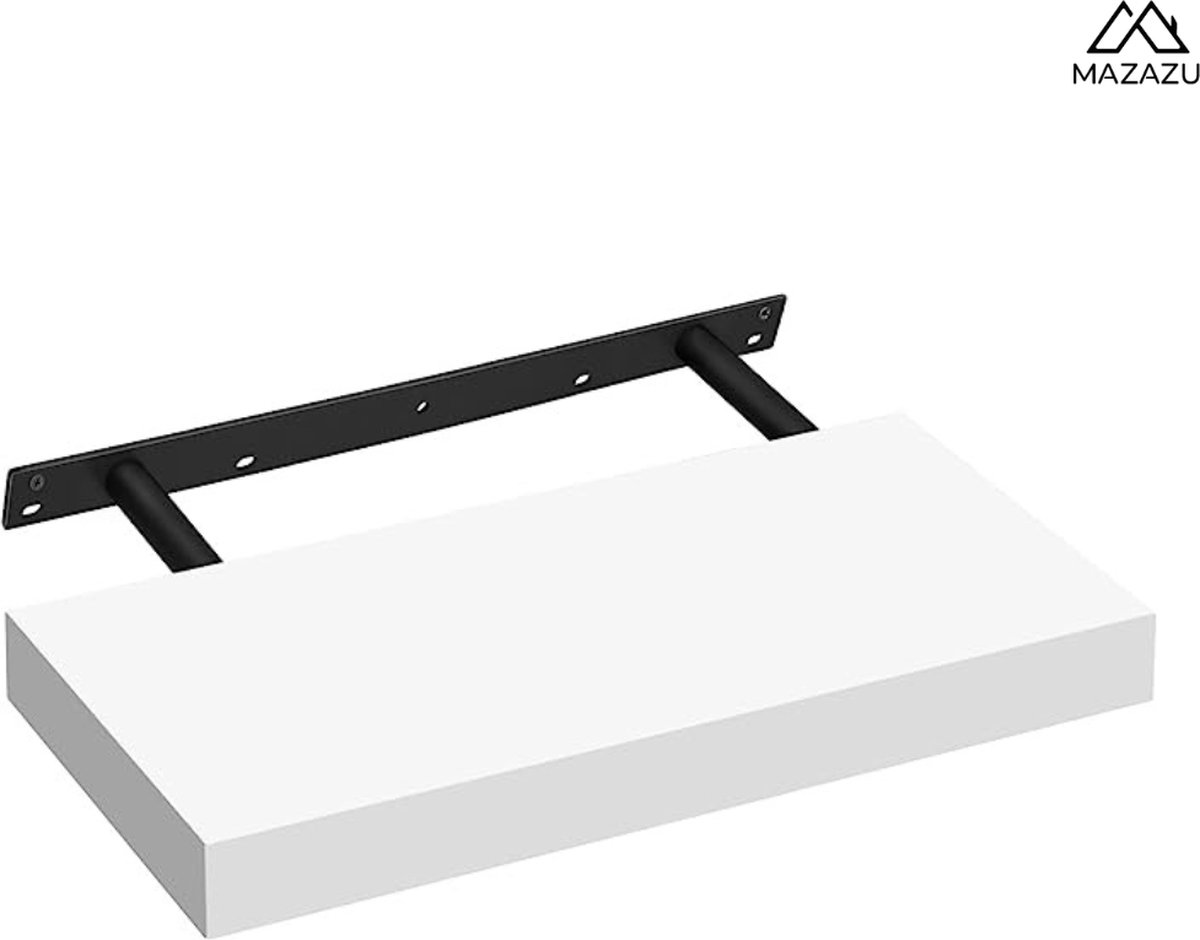 MIRA Home - Muurplank zwevend - Wandplank - Modern - Hout - Wit ...