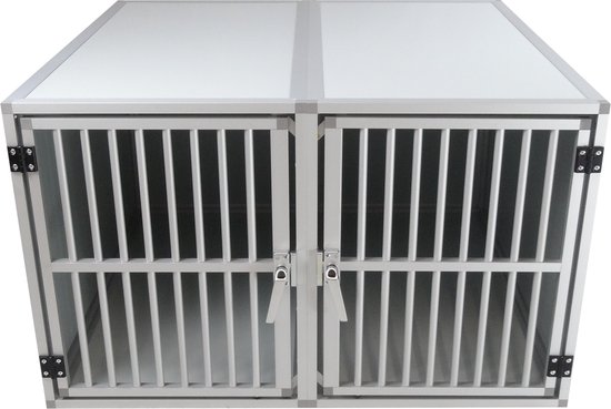 Hundos Autobench Recht model Dubbel 100x110x67 | bol