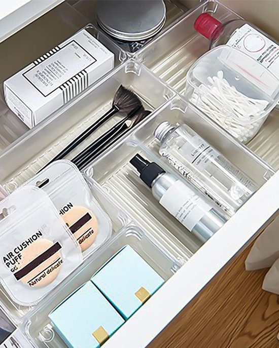 18 stuks lade-organizers, transparante lade-organizer, make-up ...
