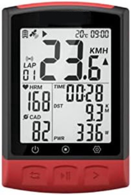 Kilometerteller Fiets - Fietscomputer Draadloos - Snelheidsmeter Fiets ...