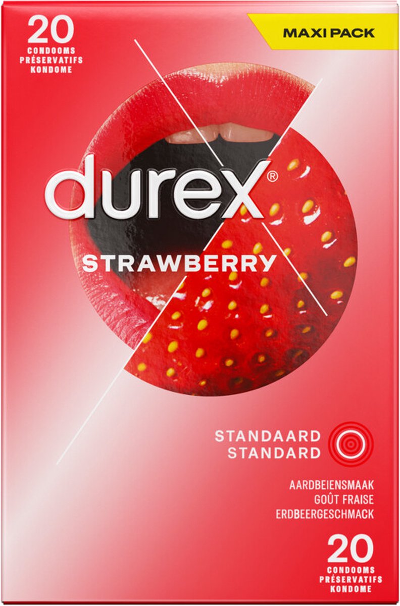 Durex Condooms Aardbeiensmaak - 12 stuks | bol