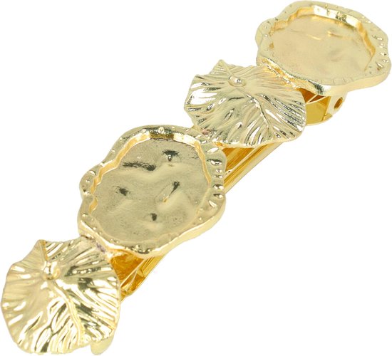 Haarsoires Haarspeld Patentspeld Cirkel 8cm – Metaal – Goud ...