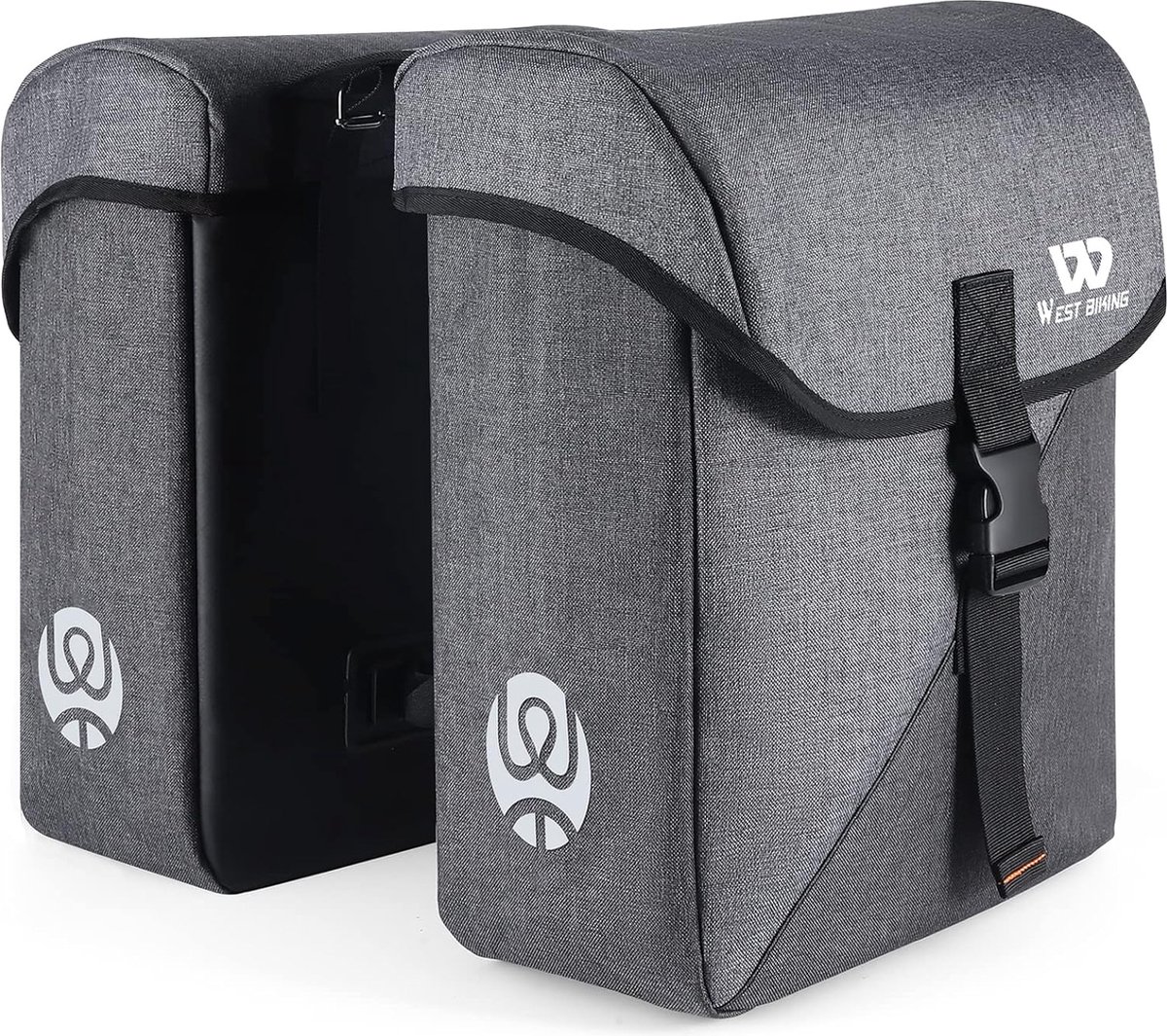 Fietstas, dubbele tas, driedimensionaal voor bagagedrager, 35 liter ...