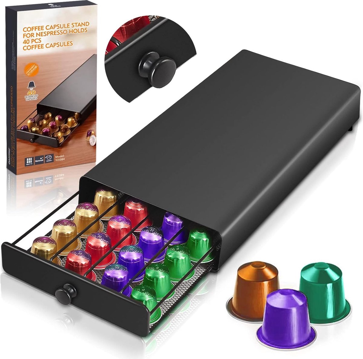 Porte-capsules pour Nespresso de 40 capsules de café pour machine à ...