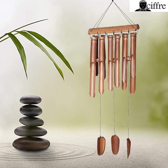 80cm windgong rustgevend geluid Feng Shui bamboe windgong geluidgong | bol
