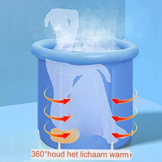 Ijsbad Opblaasbaar - Ice Bath - Dompelbad - Lichtblauw - 75cm | bol