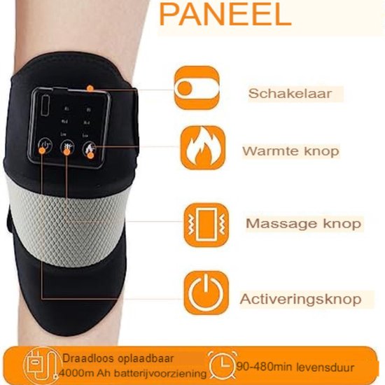 Bolture Knie Massage Apparaat - Infrarood Massage - Massage Kussen | bol
