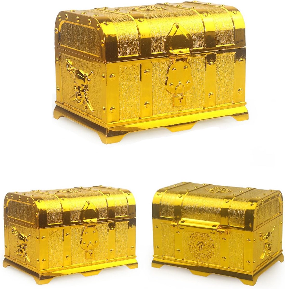 Schatkist, piraten, schatkist, kinderverjaardag, kunststof, piraten ...