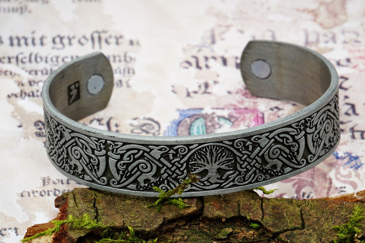 [Two Ravens] Viking Armband Verstelbaar - Buigbare Armband - Viking ...