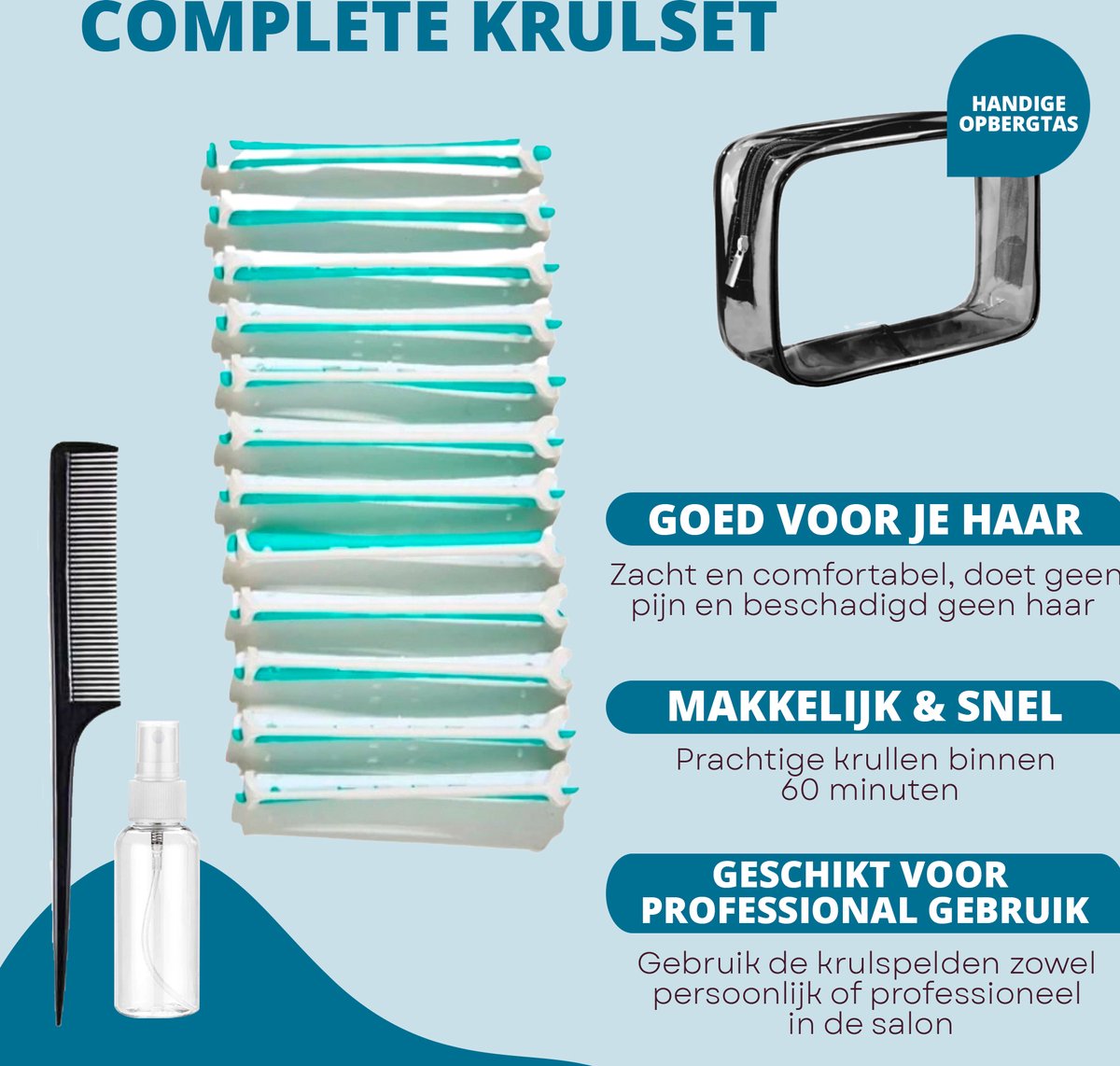 BeautyFit® - Permanentwikkels 12 stuks - Heatless Curls - Inclusief E-book -... | bol