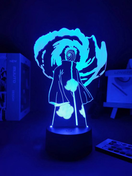 Obito Sharingan 3D Anime LAMP Led Nightlights Illusion Color Changing ...