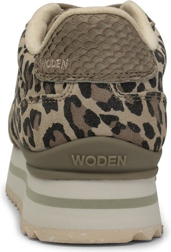 Woden Nora Plateau Animal dames sneakers | bol
