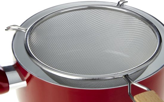 Huishoudelijke Zeef met houten handvat, roestvrij staal, 24,5 cm ...