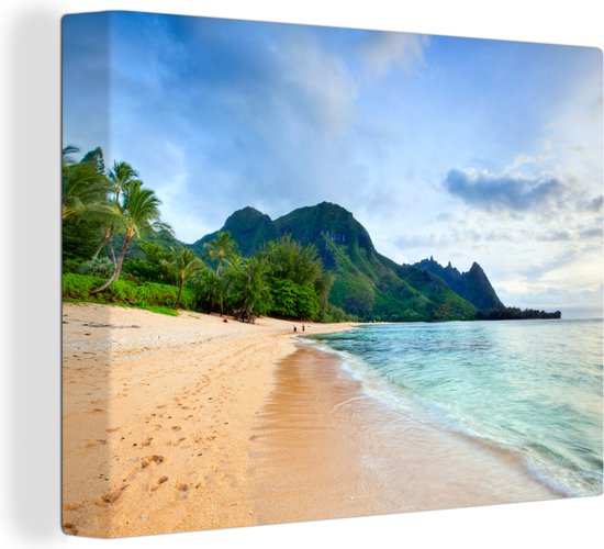 Canvas schilderij 160x120 cm - Wanddecoratie Een exotische uitstraling ...