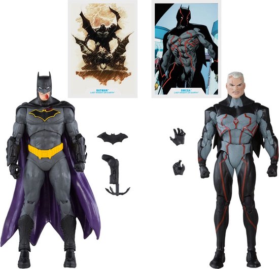 DC Collector - Action Figures Pack of 2 Omega (Unmasked) & Batman ...
