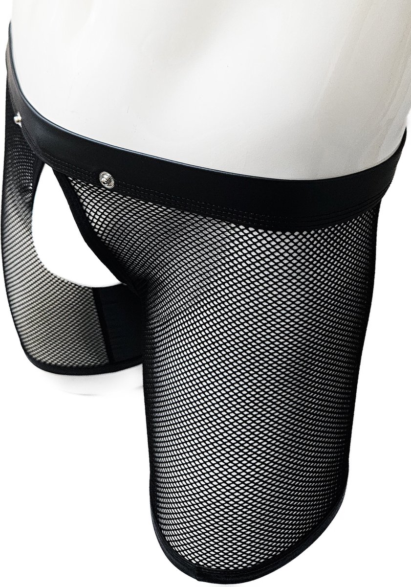 BamBella® S/M open kruis Boxer short kant voor mannen - doorzichtig BDSM Erotische... | bol