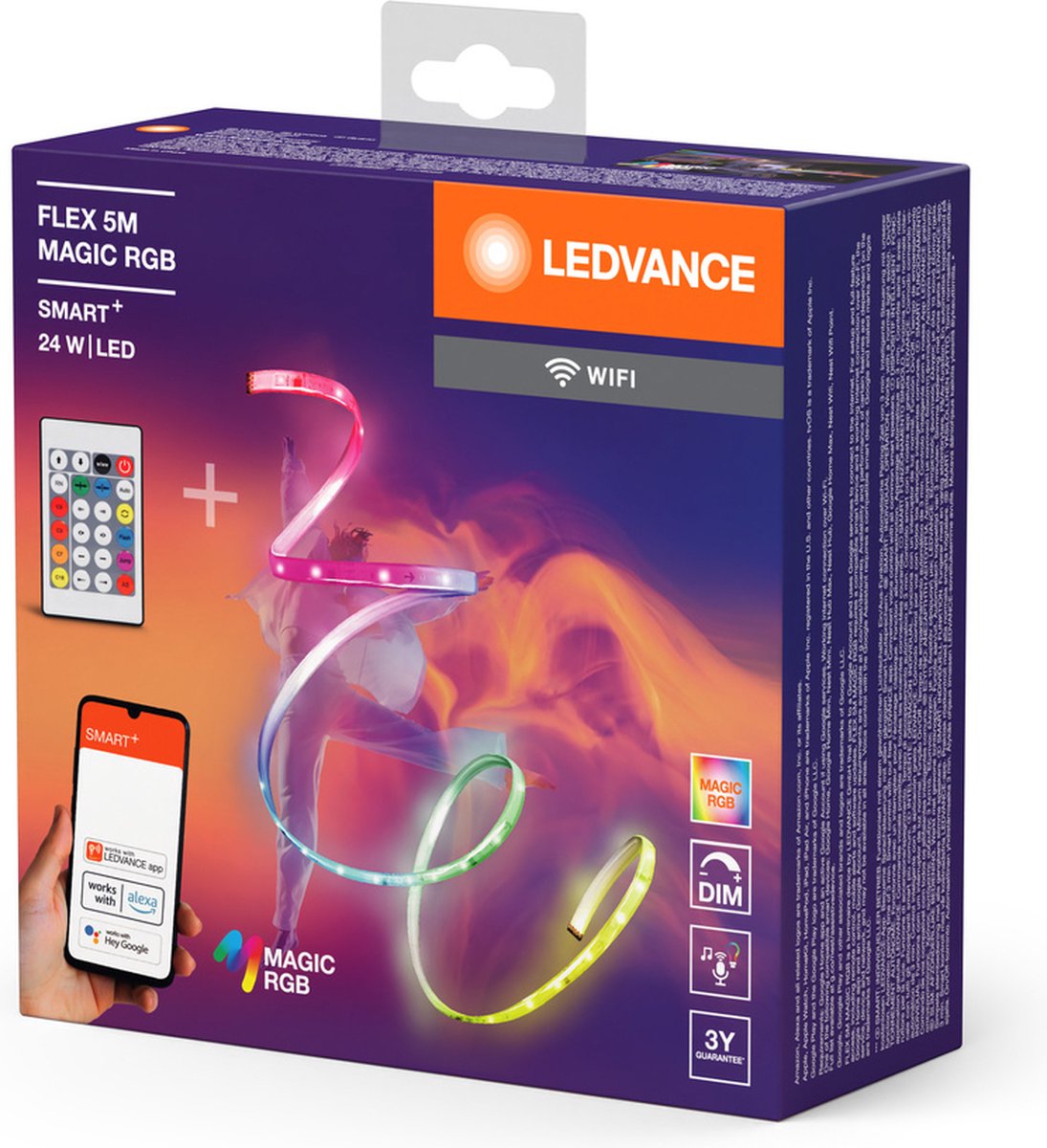 LEDVANCE SMART+ WiFi FLEX 3M LED strip, wit, 22W, 500lm | bol