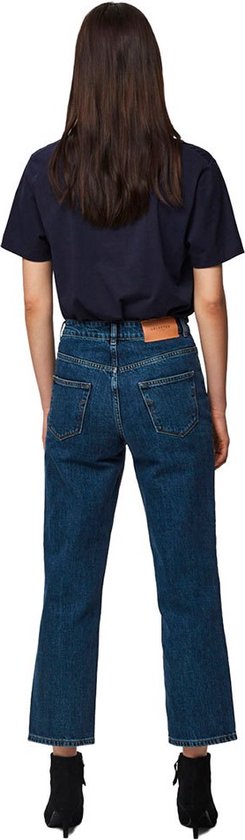 Selected Kate High Wiast Straight Spijkerbroek Blauw 26 / 32 Vrouw | bol