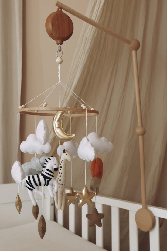 Complete set safari muziekmobiel (Mobiel + Arm + Box) - muziek mobiel ...