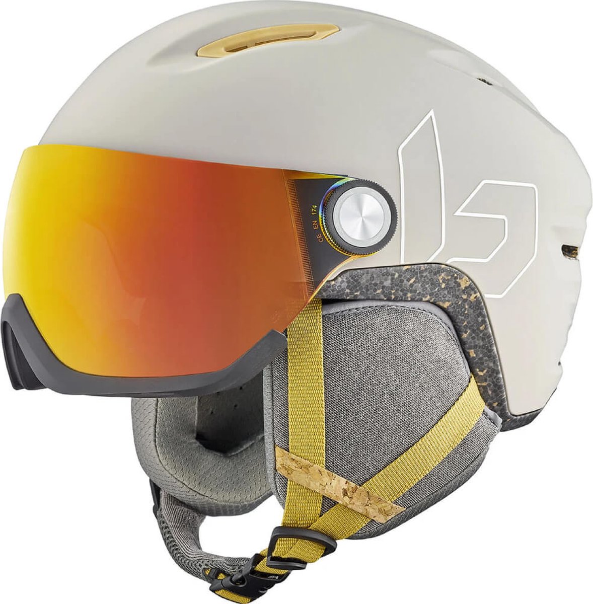Bollé Eco V-Atmos Casque de ski avec visière 2023 | Cat Rouge Feu ...