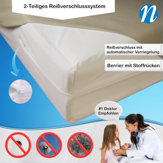 National Allergy Matrasbeschermer voor bedwantsen, stofmijten en ...