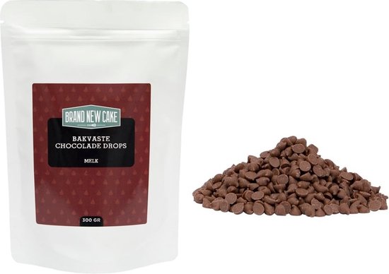 BrandNewCake Bakvaste Chocolade Drops Melk 300g | bol.