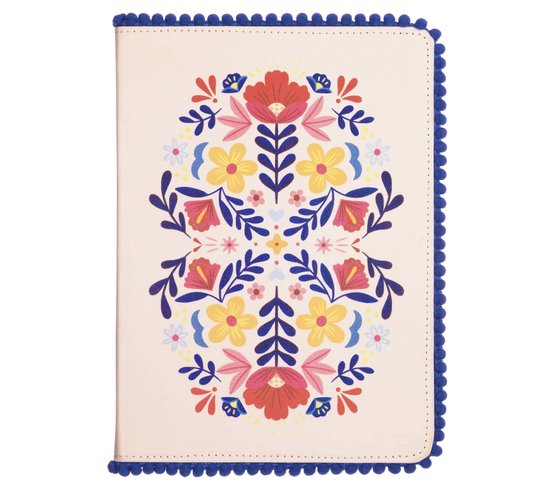 Eccolo Pom Pom Notebook Journal, Linen Flexicover, A5 Writing Journal ...