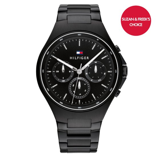 Tommy Hilfiger TH1792055 Heren Horloge - JUSTIN - Mineraalglas - Staal ...