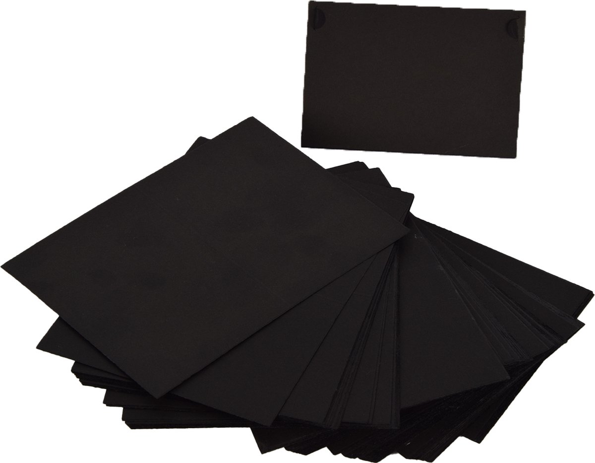 100 Vellen Zwart Hobby Papier | Creatief en Divers Tekenpapier - 19 x ...