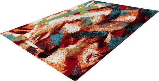 Lalee Freestyle vloerkleed- artistiek karpet- kleurrijk- hip en trendy- love peace... | bol.