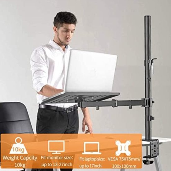 Monitor Arm Laptop - Laptop Arm Standaard - 13-27 inch LCD LED Screens ...