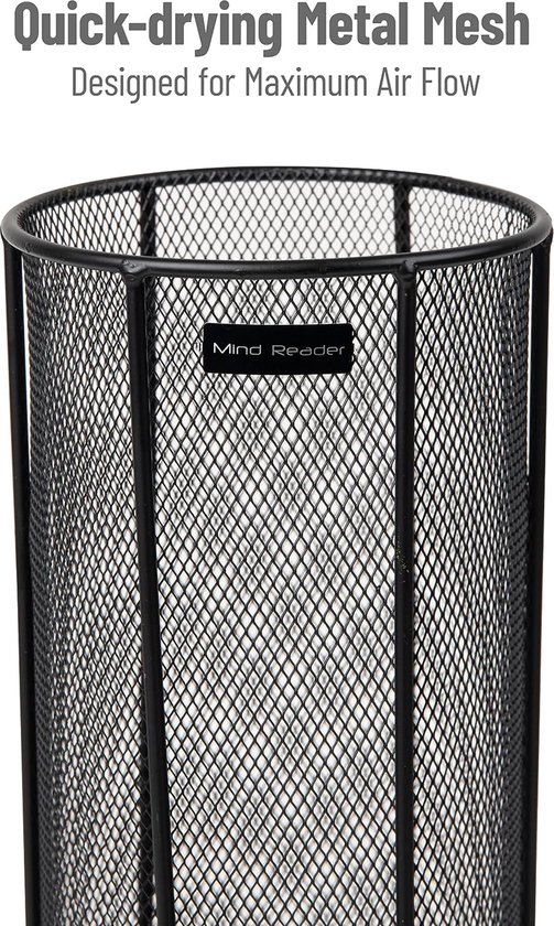 Paraplubak, halorganizer, versterkte solide rand en basis, metalen gaas ...