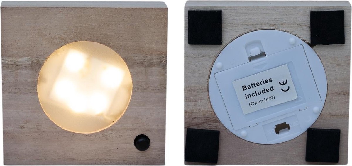 Hello Plants Clusia in Samoa Glas met LED Verlichting - Ø 4 cm - Hoogte ...