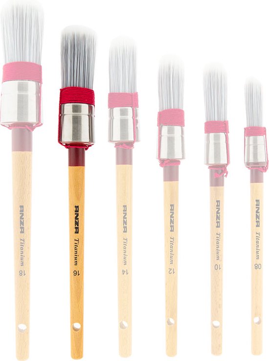 Anza Titanium Mix Kwast Serie 7020 - Maat 16 | bol