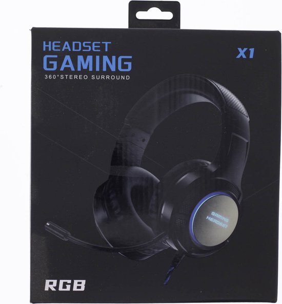 Gaming Headset X1 - 360 Stereo Surround - RGB - Noise Canceling - Zwart ...