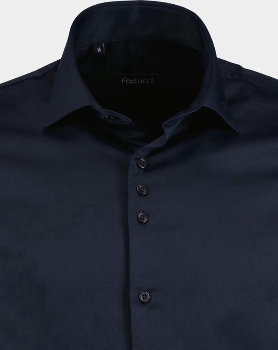 Ferlucci Overhemd Napoli - Navy kleur | bol