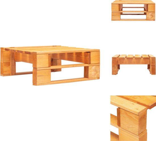 vidaXL Poef - Poefs - Poefen - Pallet Poef - Tuinhocker pallet hout ...