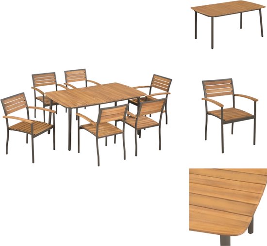 vidaXL Tuintafel En Stoel - Tuintafels En Stoelen - Tuintafel Set ...