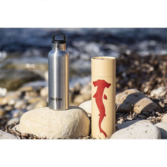 Fish Tank Logo Fles 600ml Zilver | bol
