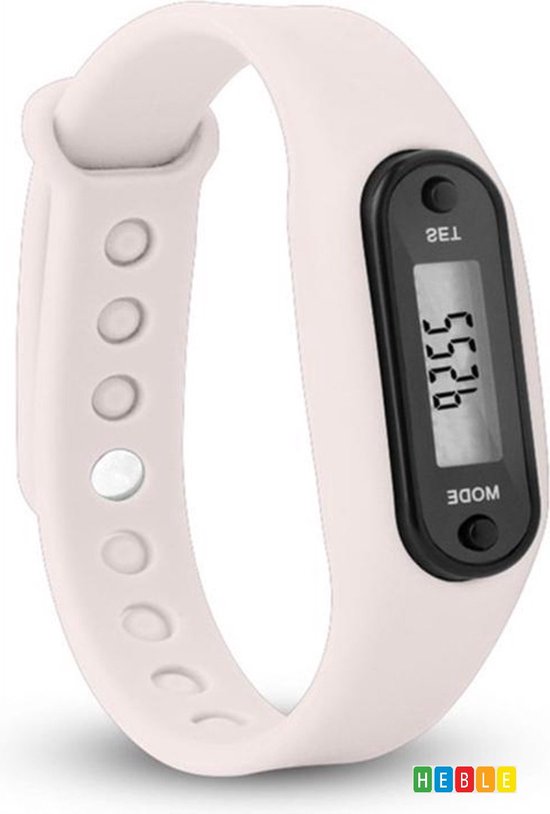 LCD Stappenteller - Digitaal - Calorieënteller - Wit - Gezond wandelen ...