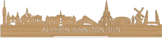 Standing Skyline Alphen aan den Rijn Bamboe hout - 40 cm - Woon ...