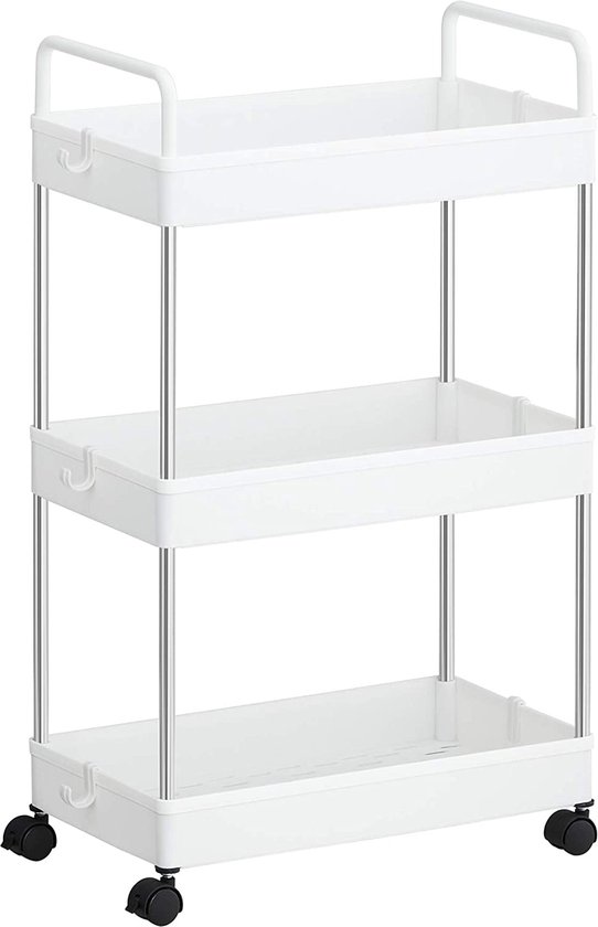 Premium Keukentrolley – keuken planken - Opberg Trolley op wielen – met ...