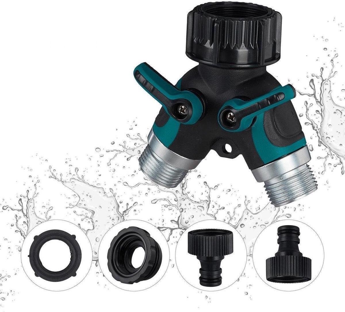 Regelbare waterverdeler 2-weg- Y-verdeler - 1" en 3/4" - universele ...