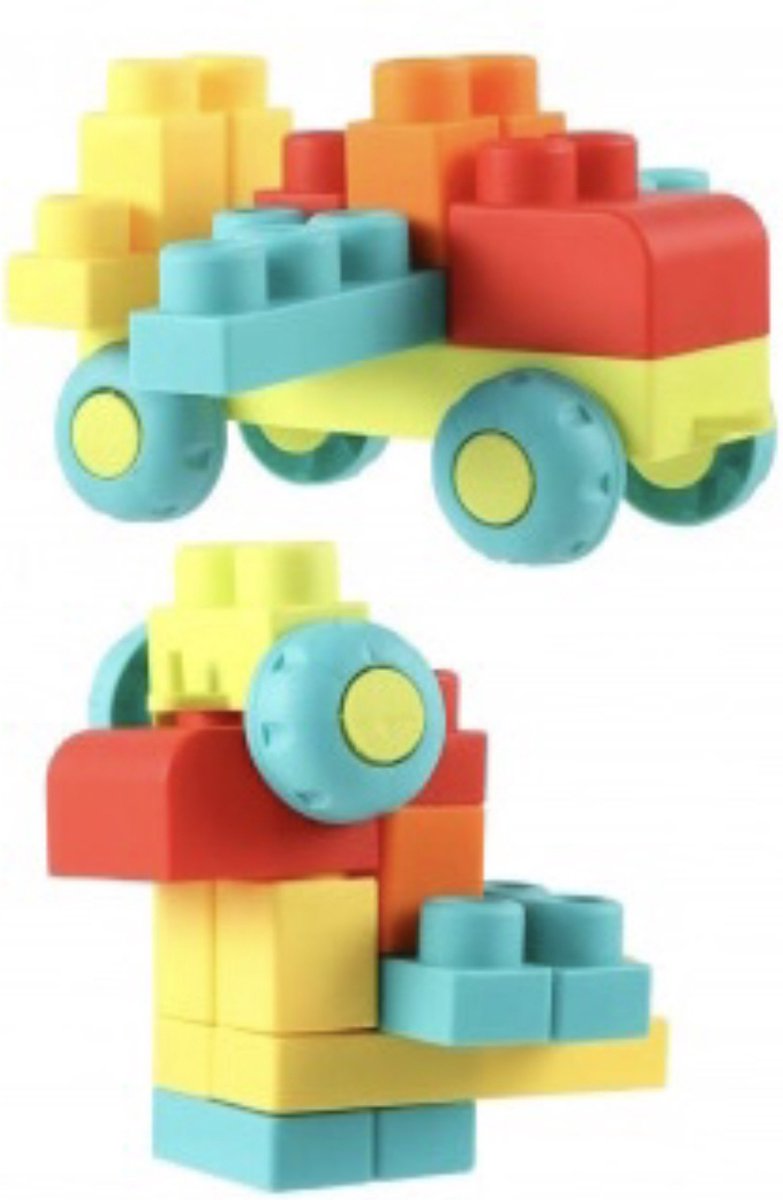 zachte blokken | auto kind | bouwblokken | bouwstenen | bol