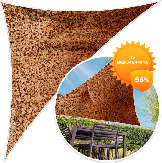 MuchoWow® - Schaduwdoek - Roest - Structuur - IJzer - 96% UV-bestendig ...