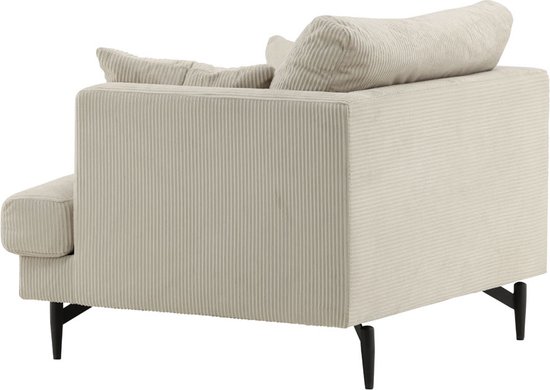 Sofia fauteuil fluweel beige. | bol.com