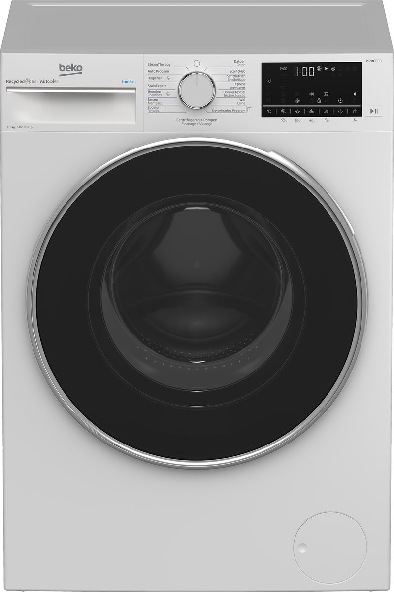 Beko B5WT584106W - Autodose - Wasmachine - Wit | bol.com